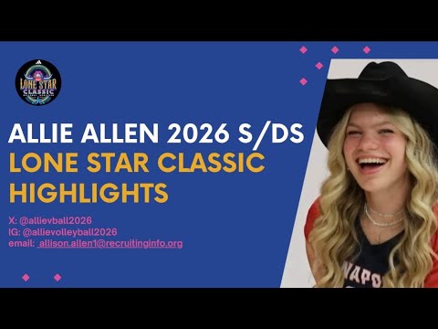 Allie Allen 2026 S/DS highlights from the Lone Star Classic - YouTube