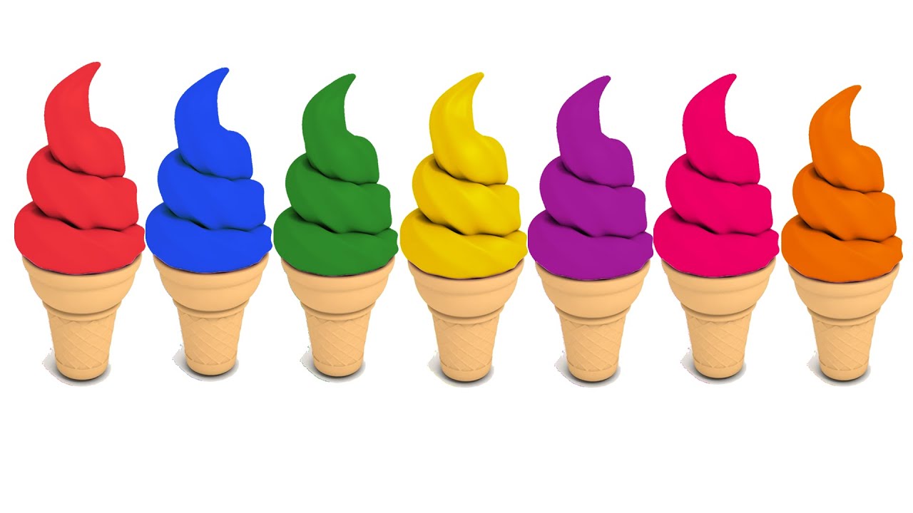 Learn colors with yummy ice cream | Learn colors for babies with yummy ...