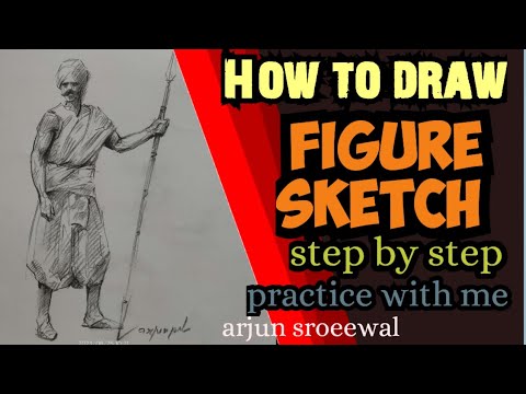 How to draw a figure sketch 😎|| step by step || figure drawing 🖌️ ...