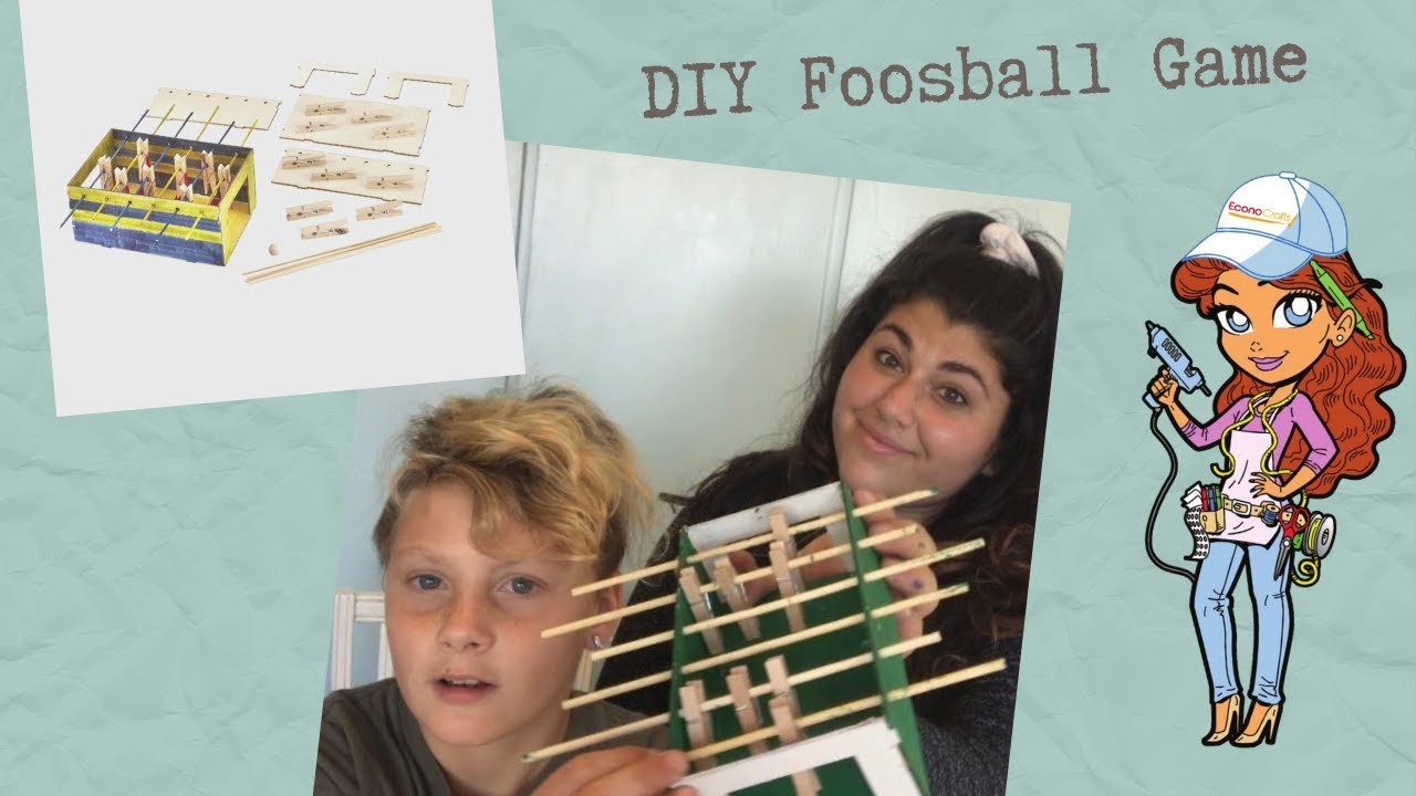 DIY Foosball Game Video / DIY Crafts by EconoCrafts - YouTube