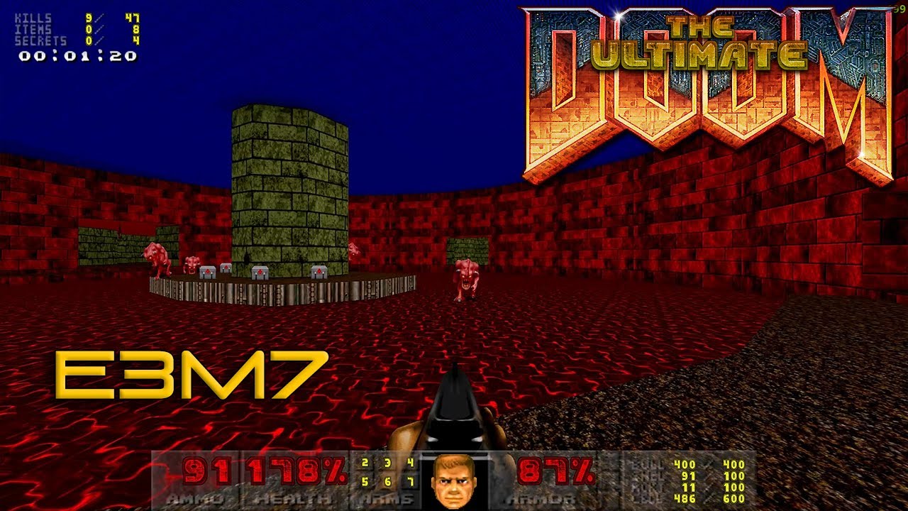 Ultimate Doom | E3M7: Limbo | 100% Playthrough - YouTube