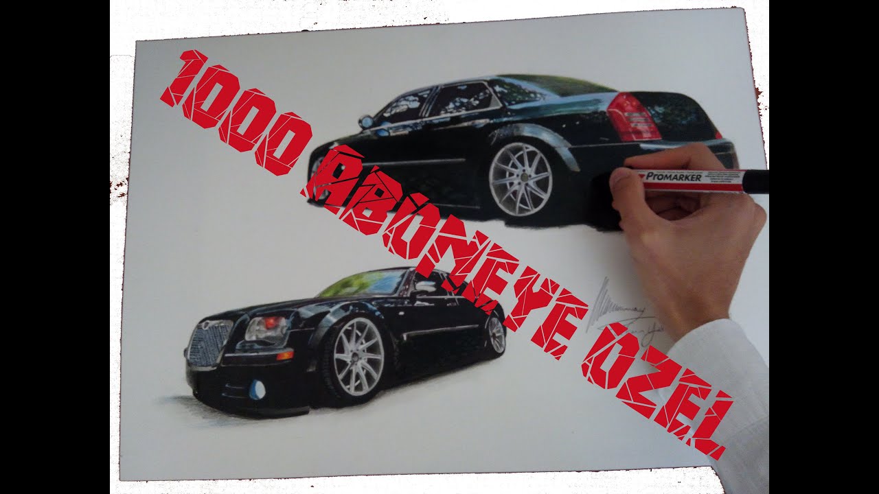 ÜNAL TURAN--CHRYSLER 300C--1000 ABONEYE ÖZEL--ARABA ÇİZİMLERİ--DRAWİNG ...