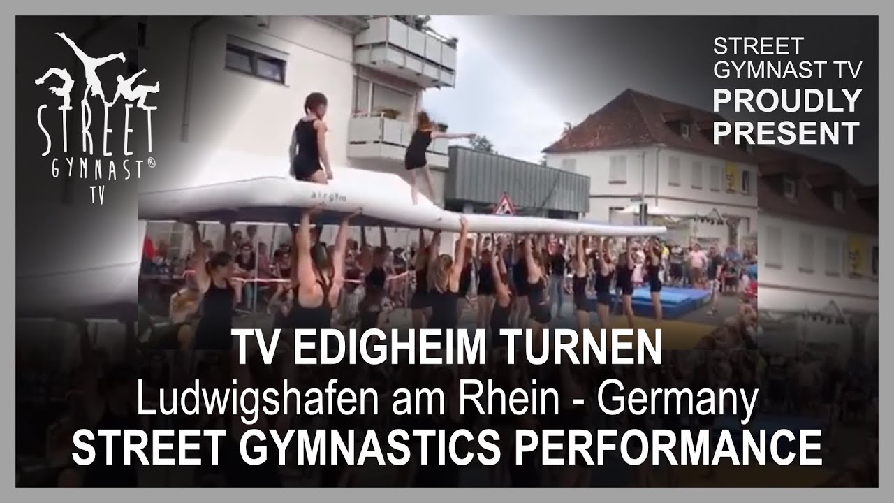 Germany, Street Gymnastics with TVE Gymnastics, Ludwigshafen am Rhein ...