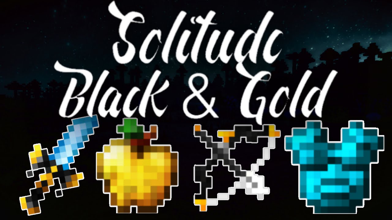 Solitude Black & Gold | PvP TexturePack | Minecraft PE 0.15.4 - YouTube