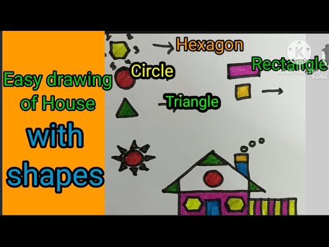 #how to draw a house #simple drawing of house #easy house drawing with ...