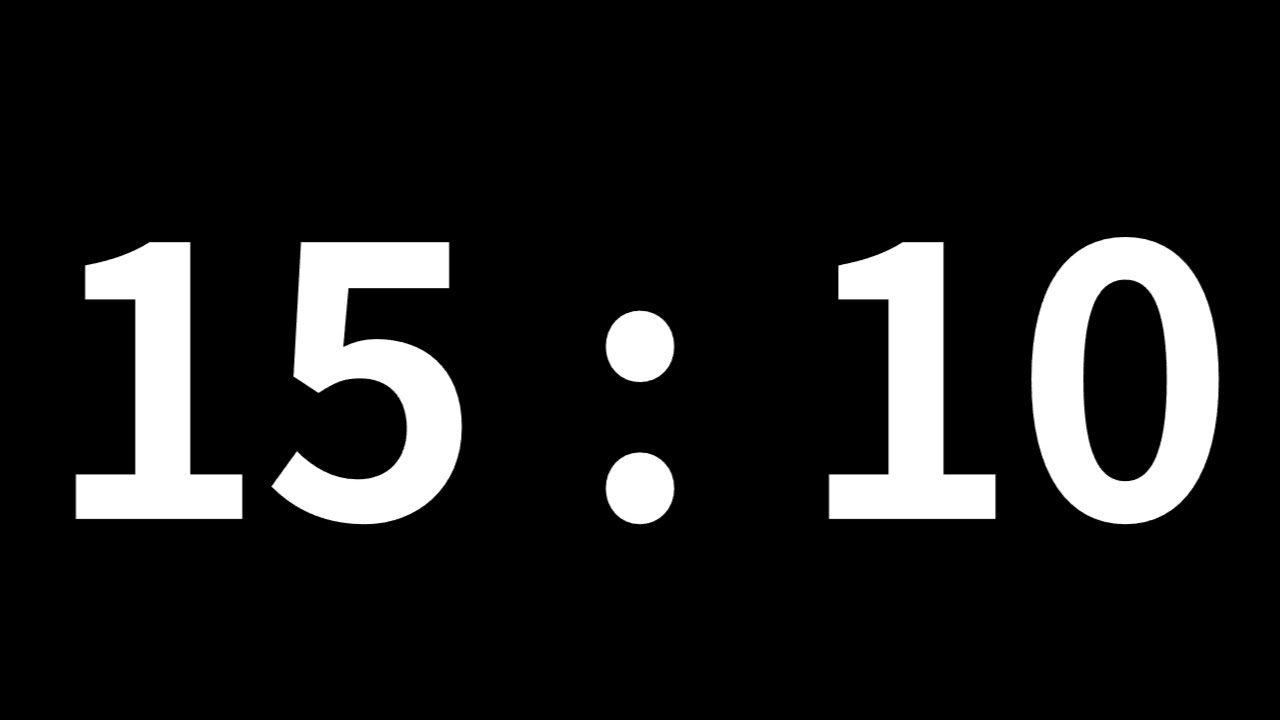 15분 10초 타이머 15minute 10second timer 910 second timer - YouTube