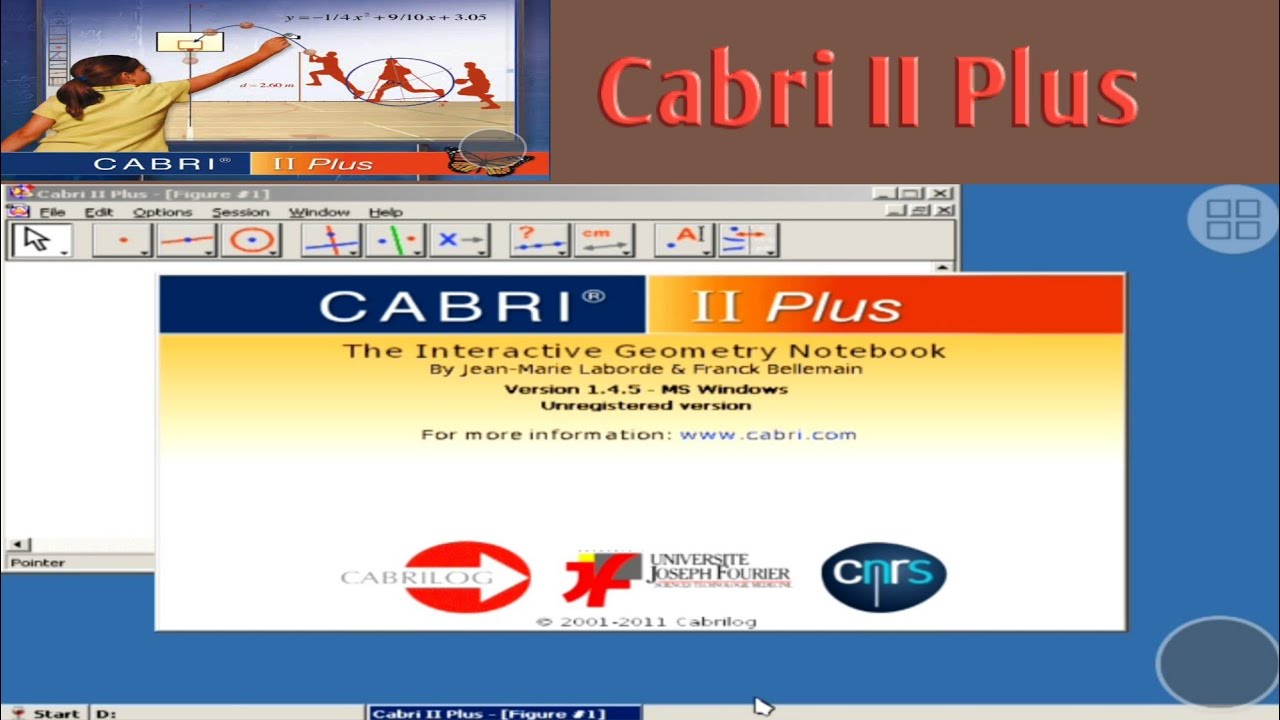 Cabri II Plus Pada Exagear windows Emulator - YouTube