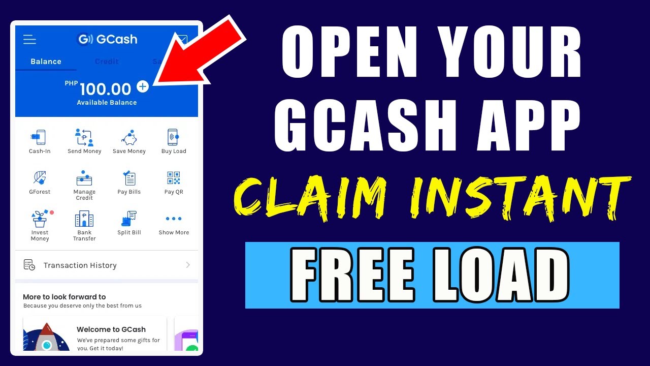 FREE GCASH INSTANT LOAD - OPEN YOUR APP AND CLAIM FREE LOAD - YouTube