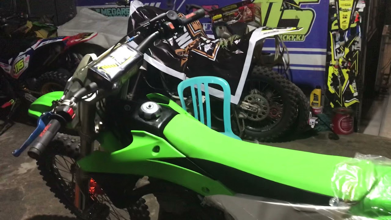 Akhirnya selesai modif frame kx85 full set menggunakan mesin klx ...