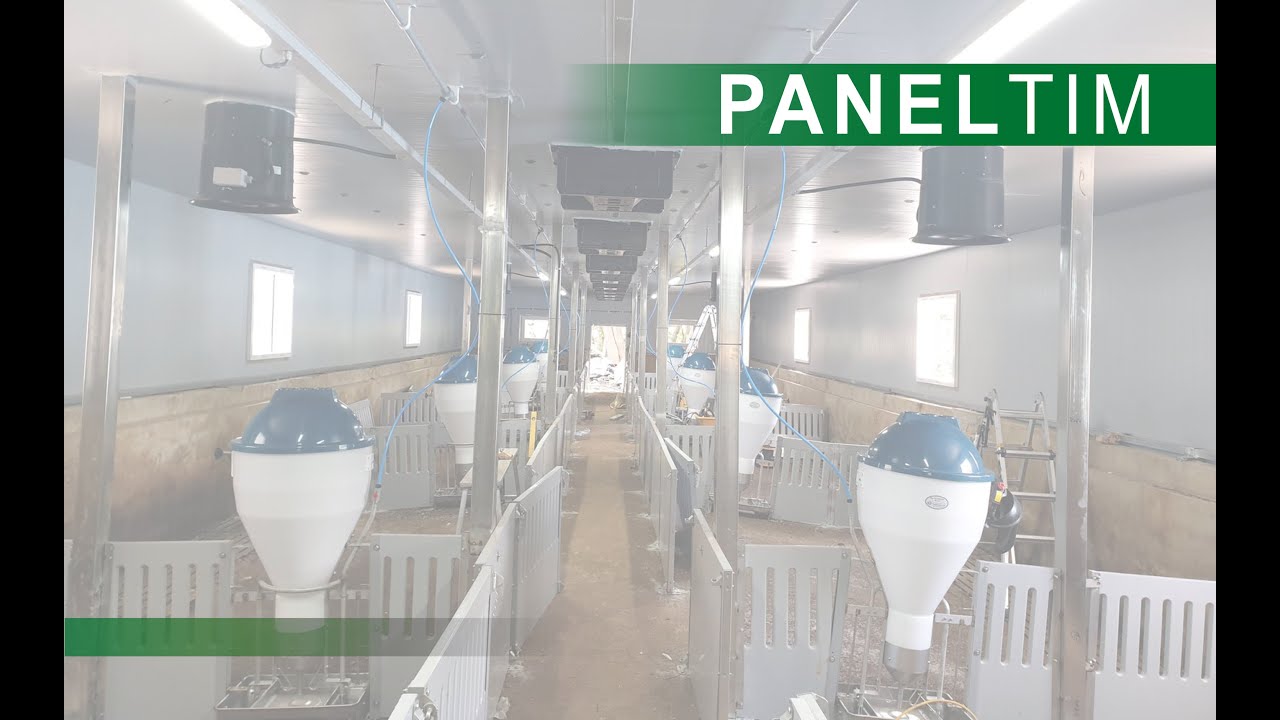 First grower farm with Paneltim Venti 35mm plastic panel - YouTube