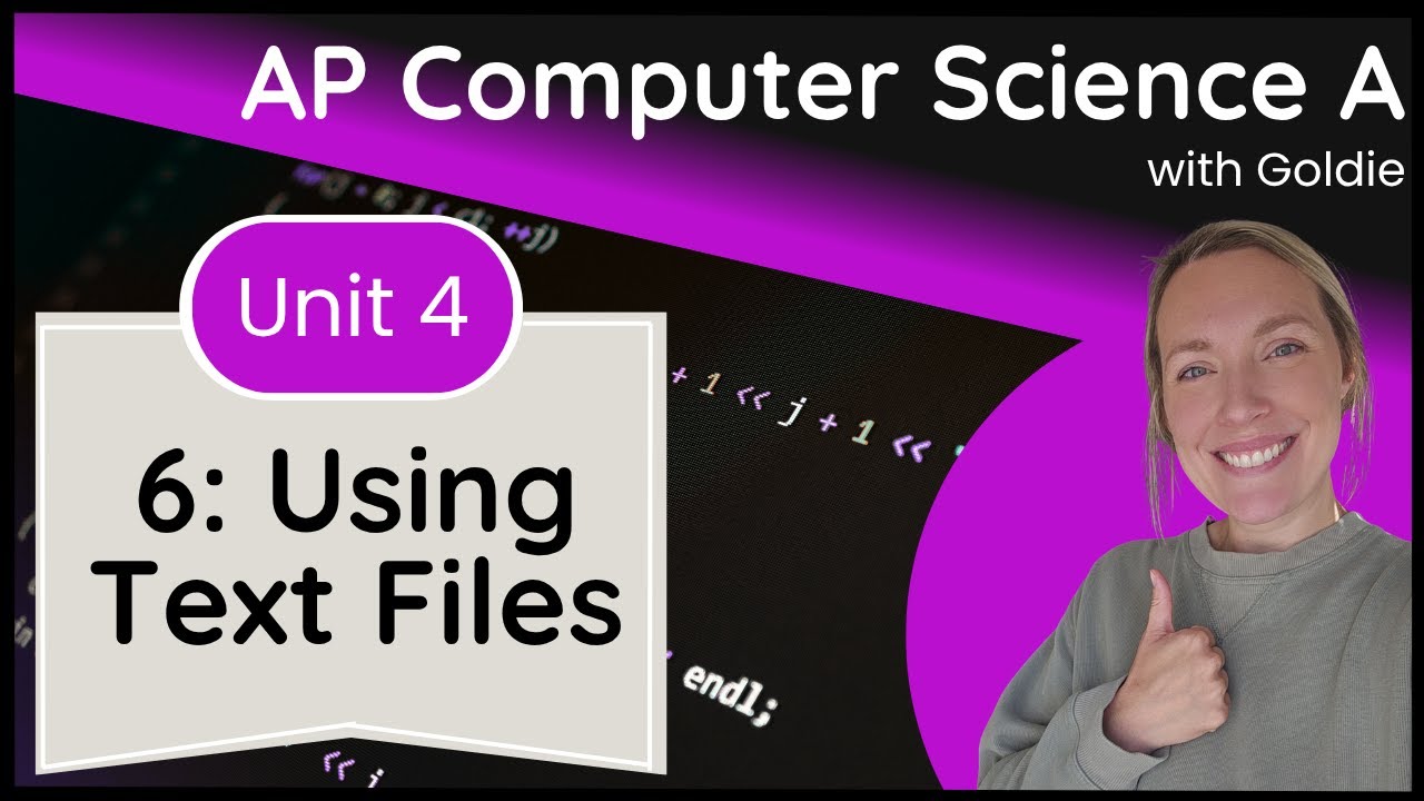 AP CSA Data Collections – Using Text Files - YouTube