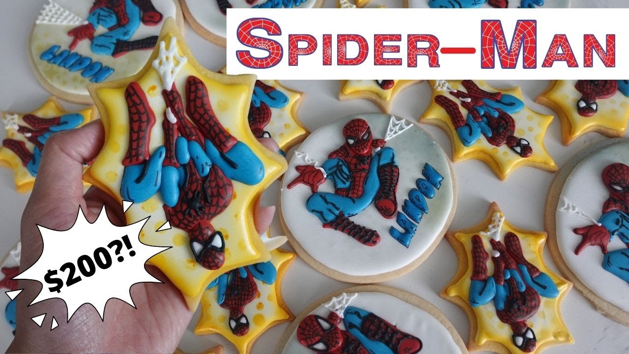 Making $200 Worth of Spider-Man Cookies for My Son's Birthday | FULL ...
