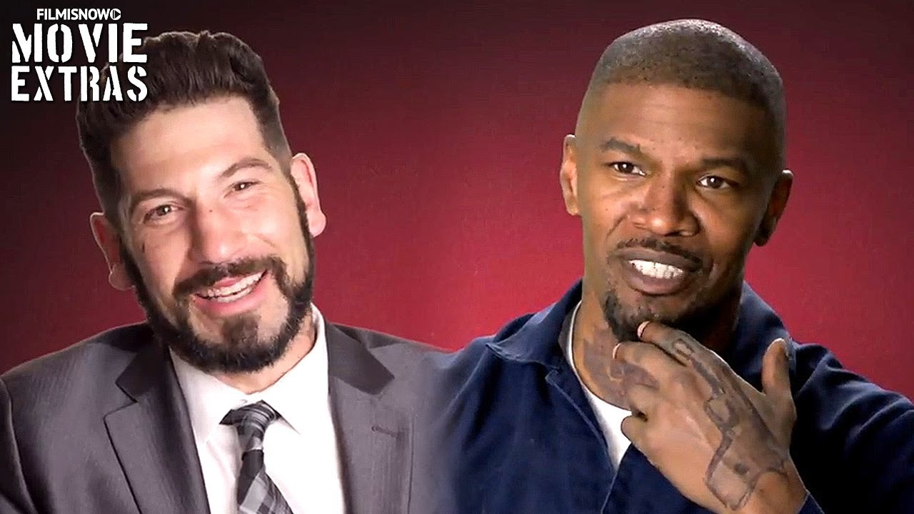 Baby Driver | On-set visit with Jamie Foxx 'Bats' & Jon Bernthal 'Griff ...