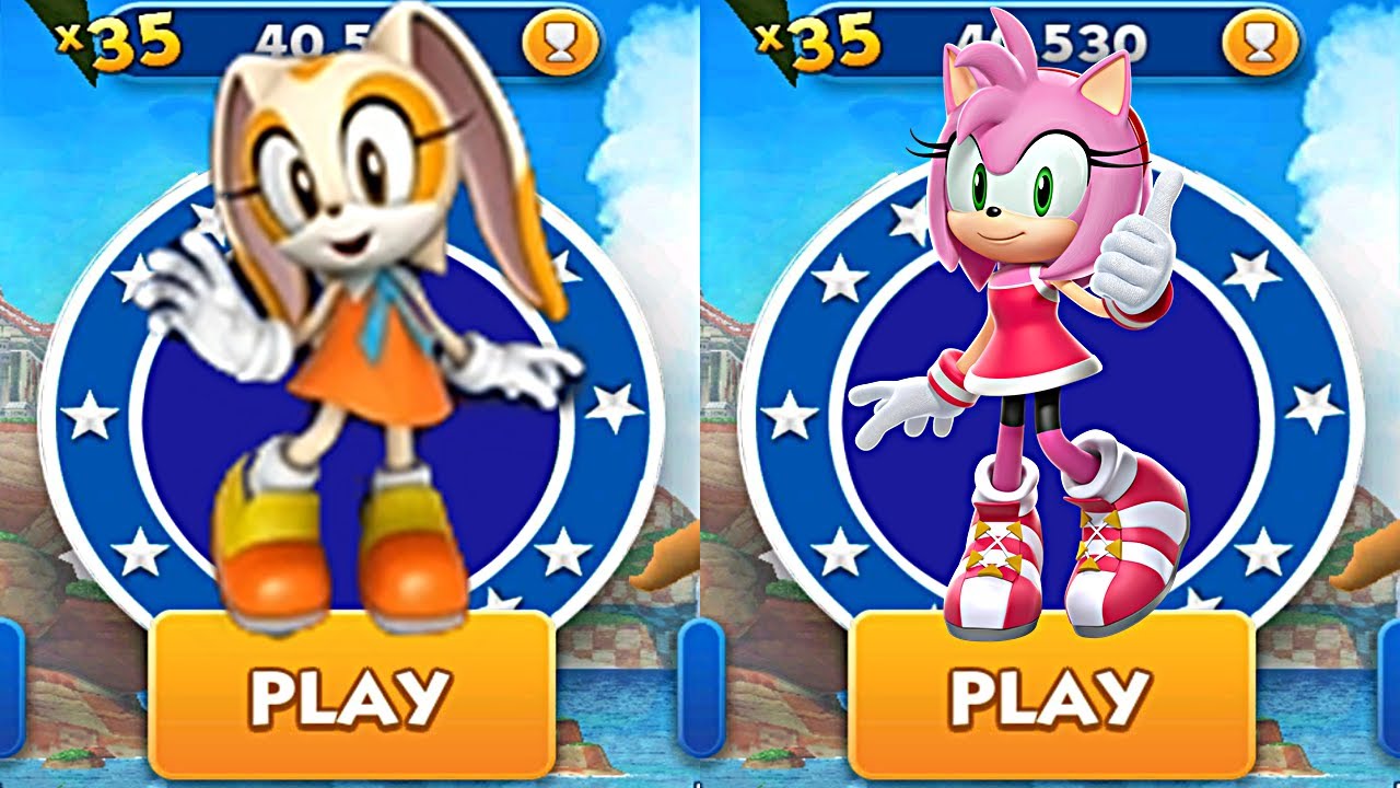 Sonic AMY Vs Sonic CREAM Girls Power - Versus Mode - Sonic dash ...