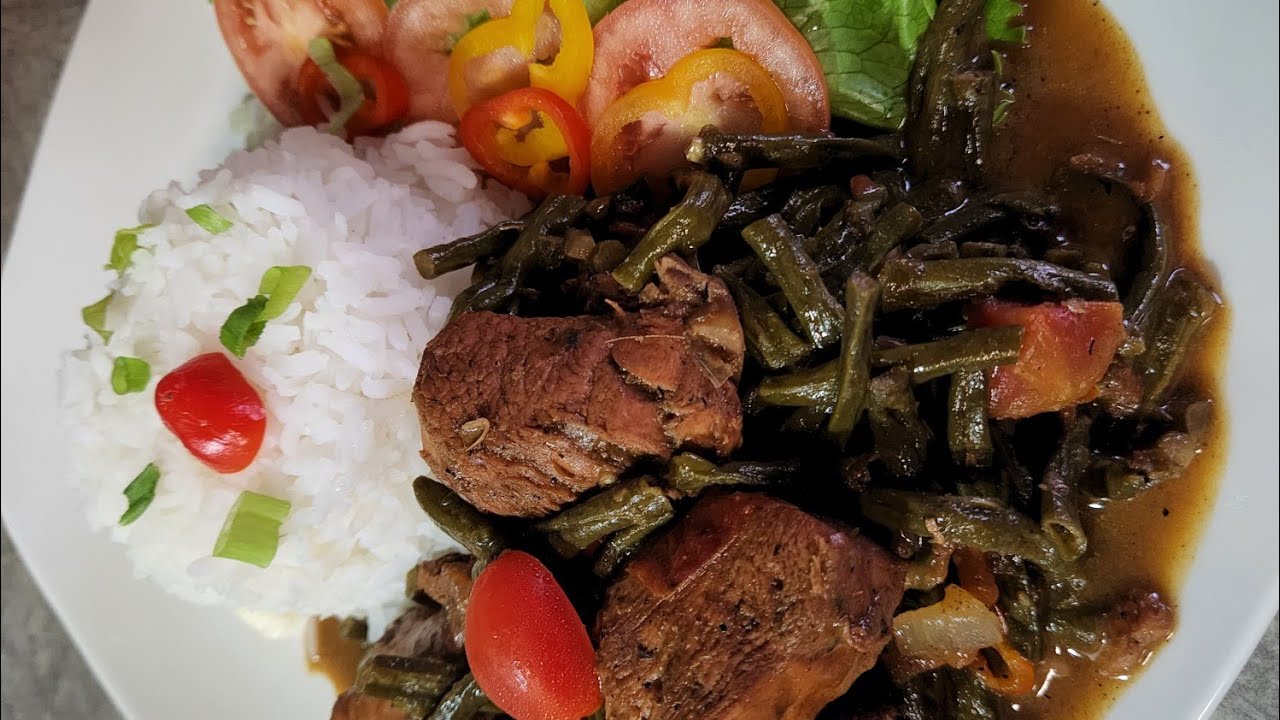 Guyanese Style Bora and chicken/ long beans - YouTube