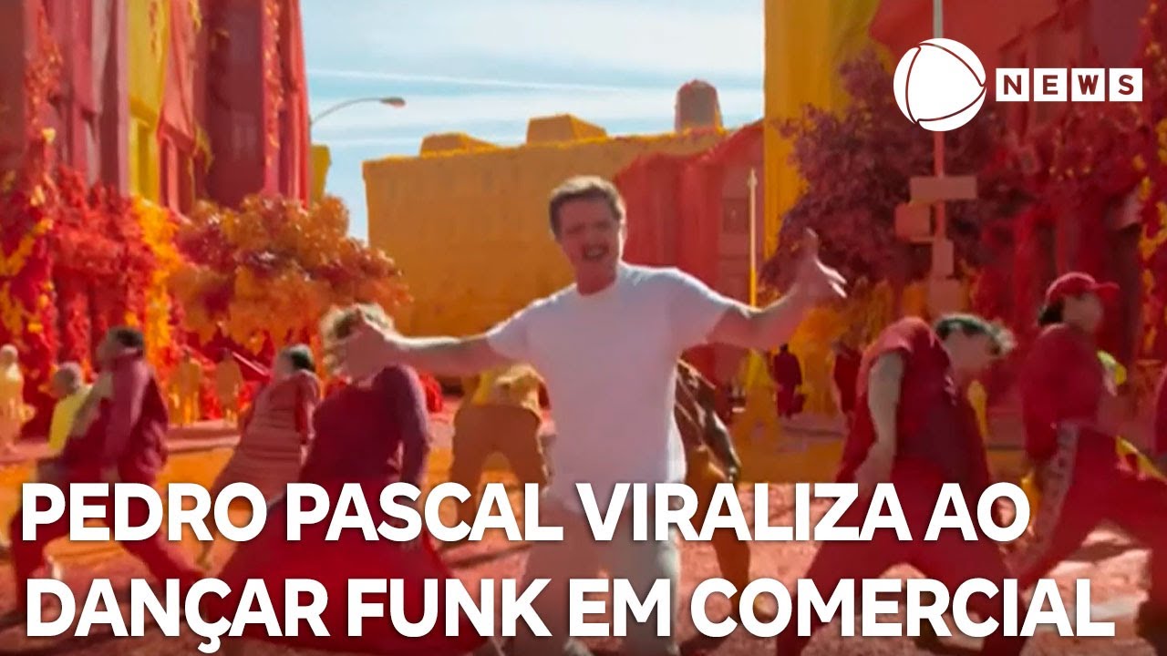 Pedro Pascal viraliza ao dançar funk em comercial - YouTube