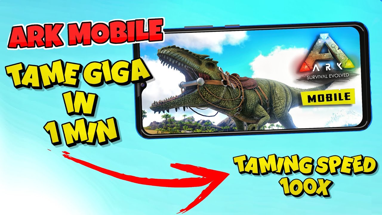 How To Increase Free Taming Speed In ARK Mobile Revamp 🔥🔥 : 100X Taming ...