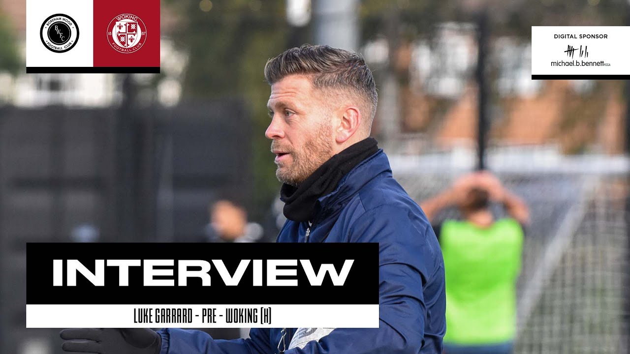 INTERVIEW | Luke Garrard pre - Woking (H) 24th November 2023 - YouTube