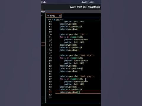 Amazing Python Turtles 🔥🔥 #tkinter #turtles #python3 - YouTube