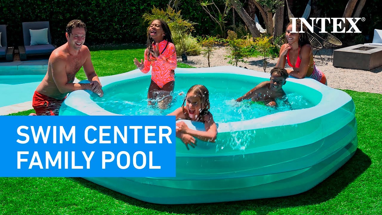 Piscina hinchable octogonal Swim Center Family Pool | INTEX - YouTube