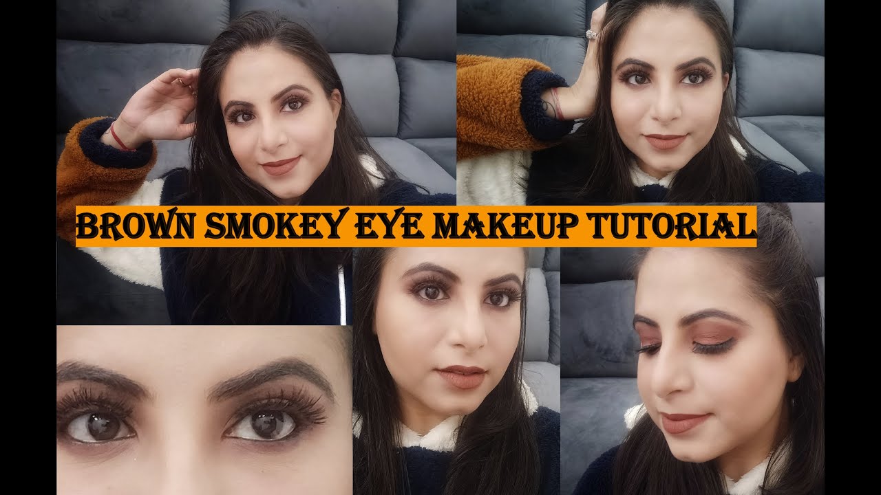 Brown Smokey Eyes Makeup Tutorial || Shivani Batra - YouTube