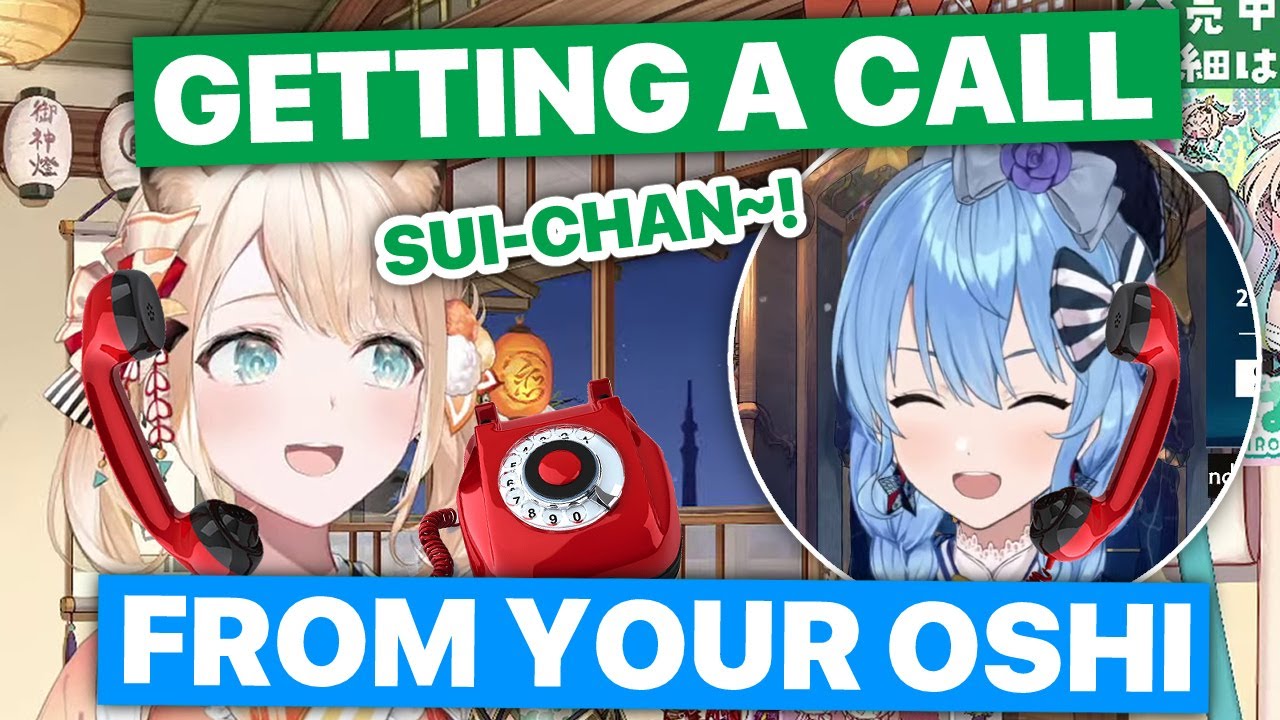 When Your Oshi Calls You... (Hoshimachi Suisei & Kazama Iroha ...
