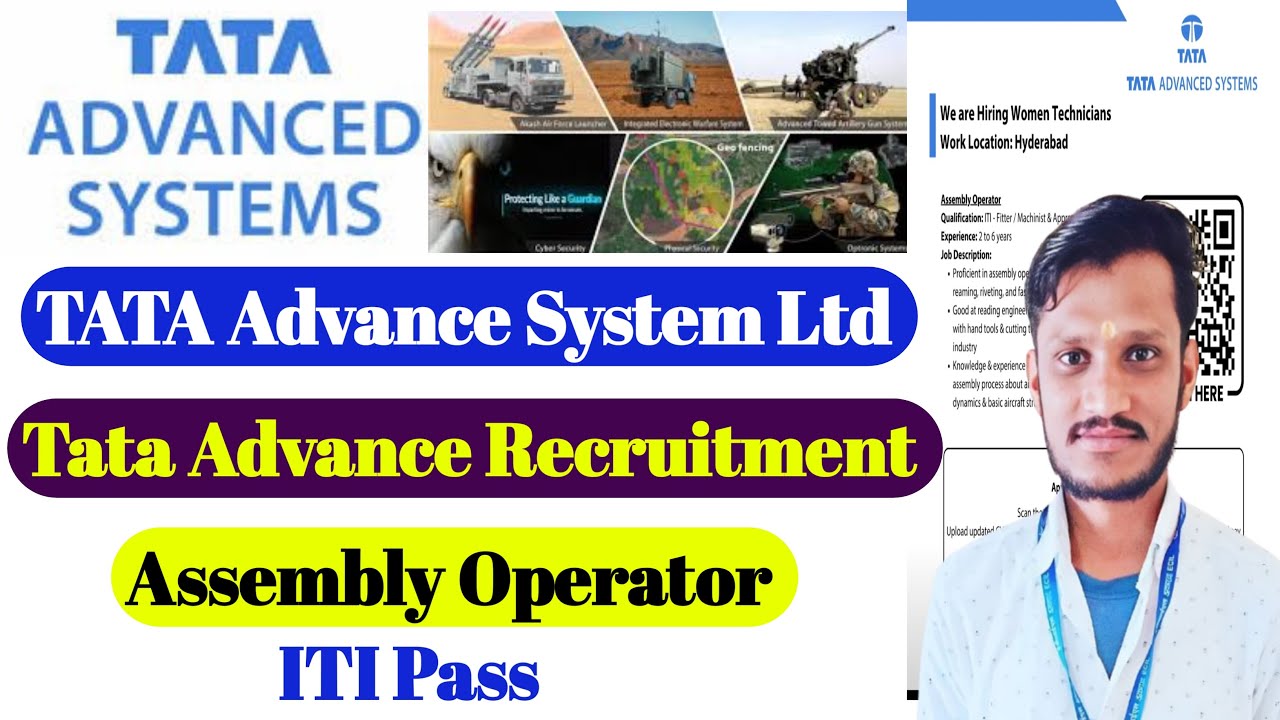 TATA Advance System Hiring | ITI/Assembly Operator/Tata Company Jobs 2025 | Tata Advance ...