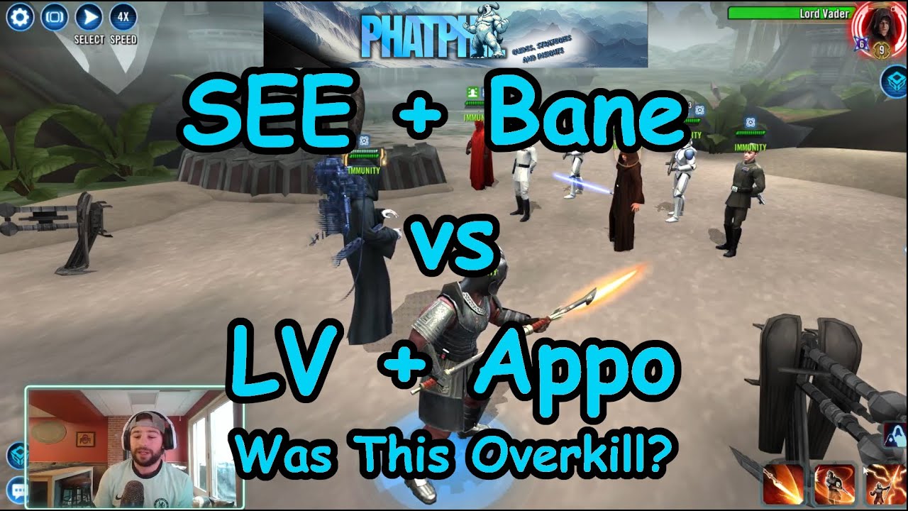 SEE + Bane vs Lord Vader w/ Appo Datacron - YouTube