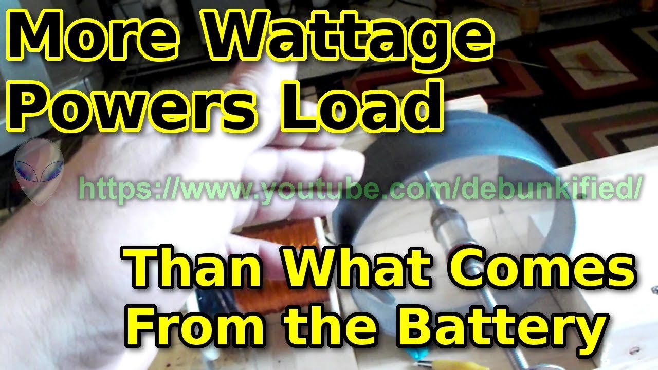 Battery Powers Free Energy Box- (123% Efficiency) - YouTube