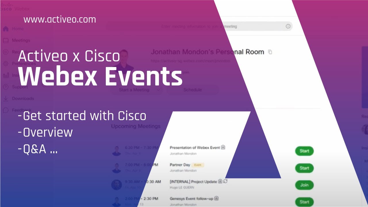 Cisco Webex Events Overview - YouTube