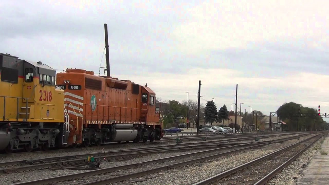 EJ&E 669 Switching Markham Yard 10/12/14 (HD) - YouTube