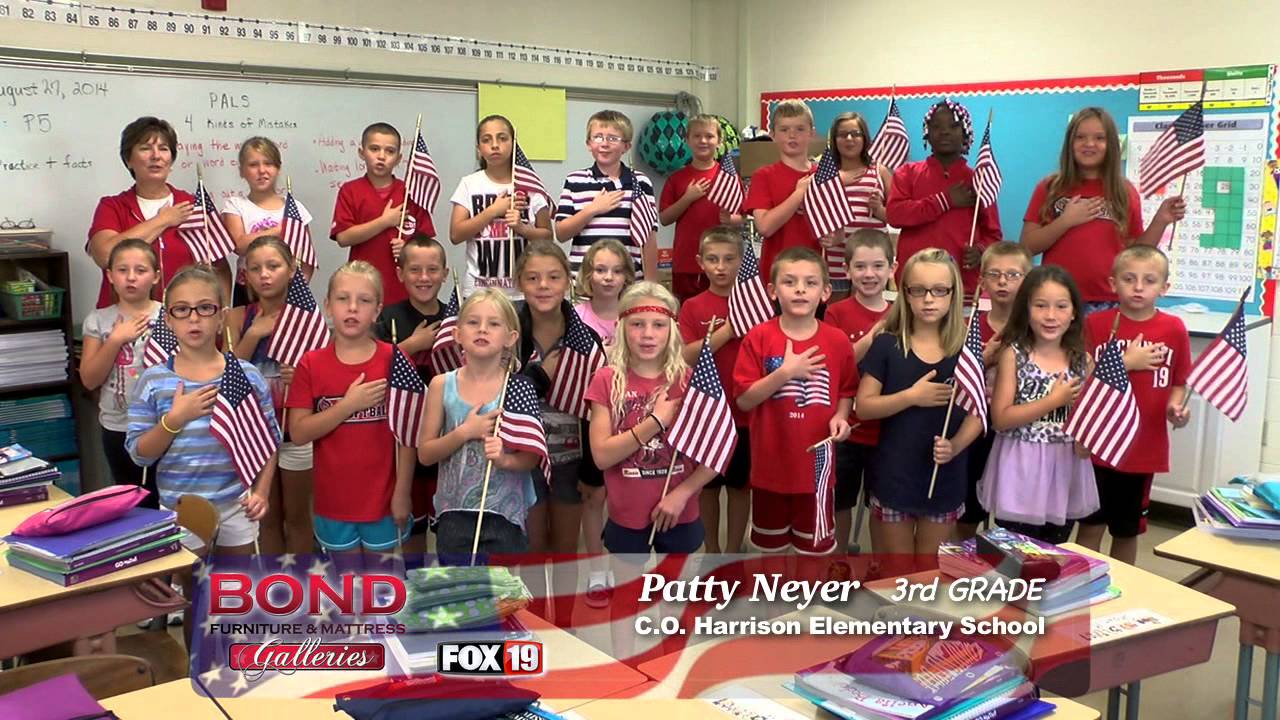 Pledge of Allegiance: C.O. Harrison Elementary School - Ms. Patty Neyer ...