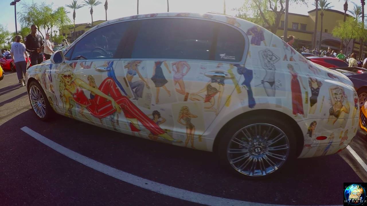 Pin up Girls Bentley Goldrush Rally Car - YouTube