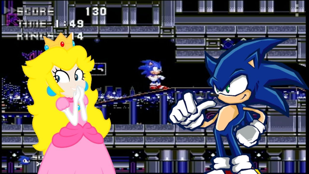 Sonic 2 Master Edition 3 - Casino Night Zone Act 1 (Sonic) Test Run ...
