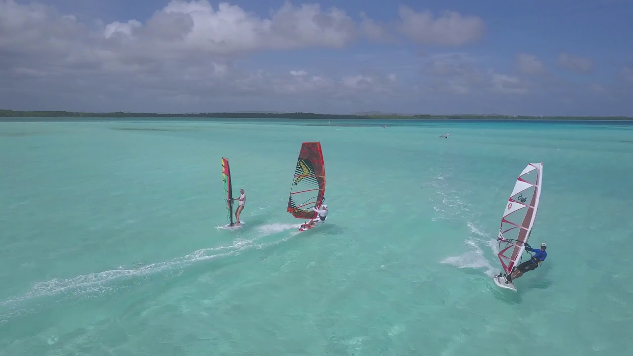 Bonaire windsurf video, Jibe city - YouTube