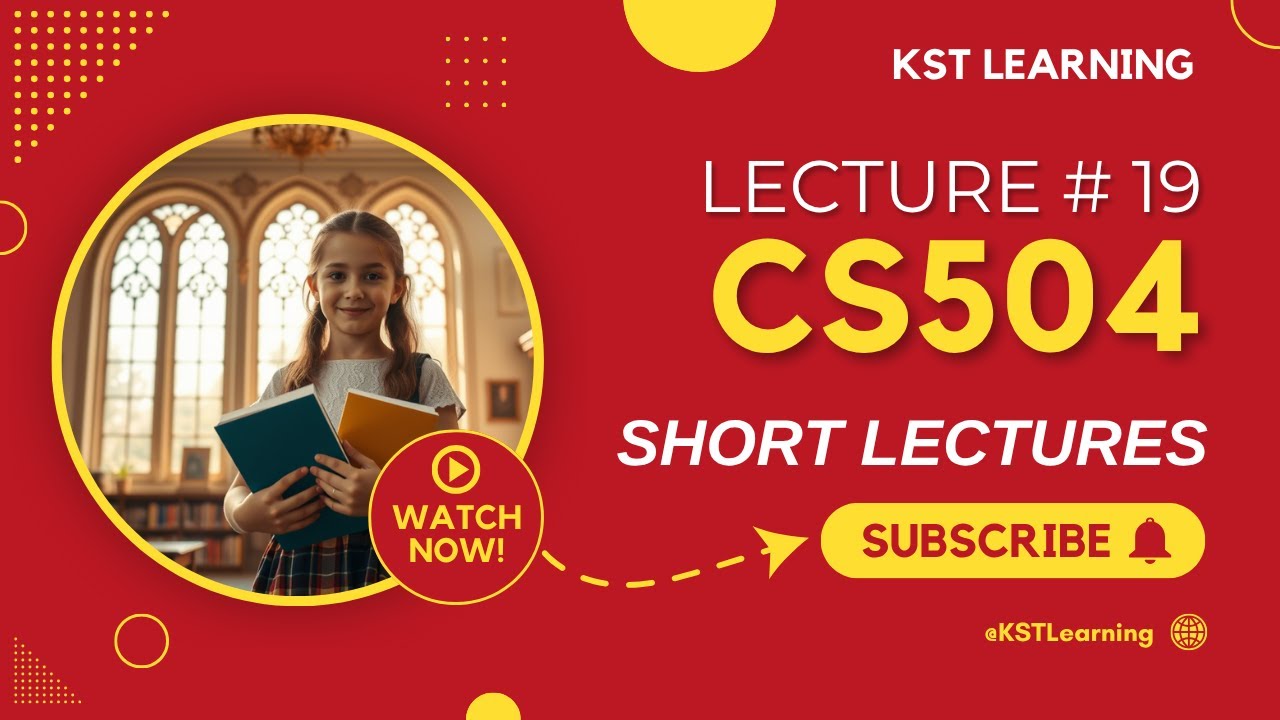 CS504 Short Lecture 19 | Virtual University | Important Concepts & Exam Tips - YouTube