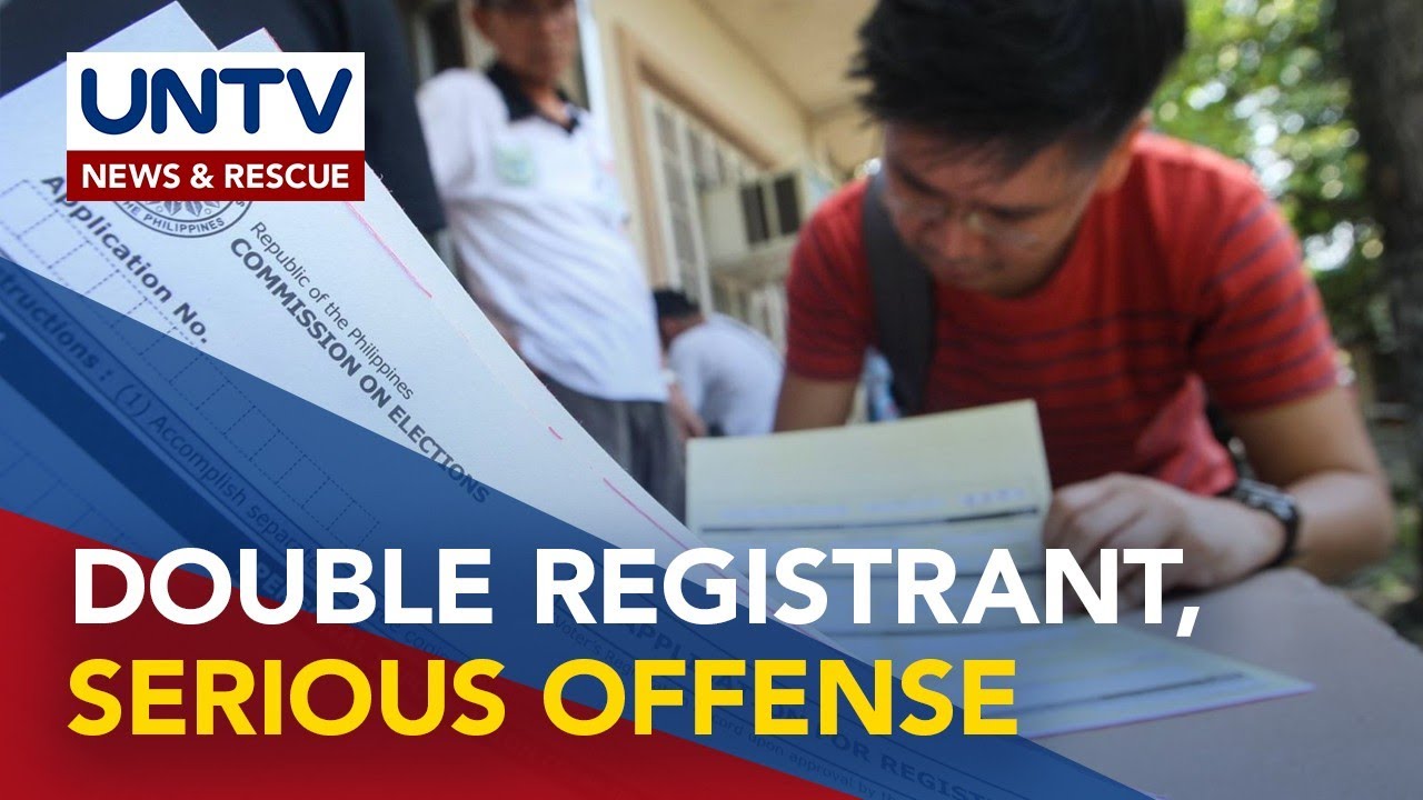 Comelec to file complaints vs. double, multiple registrants - YouTube