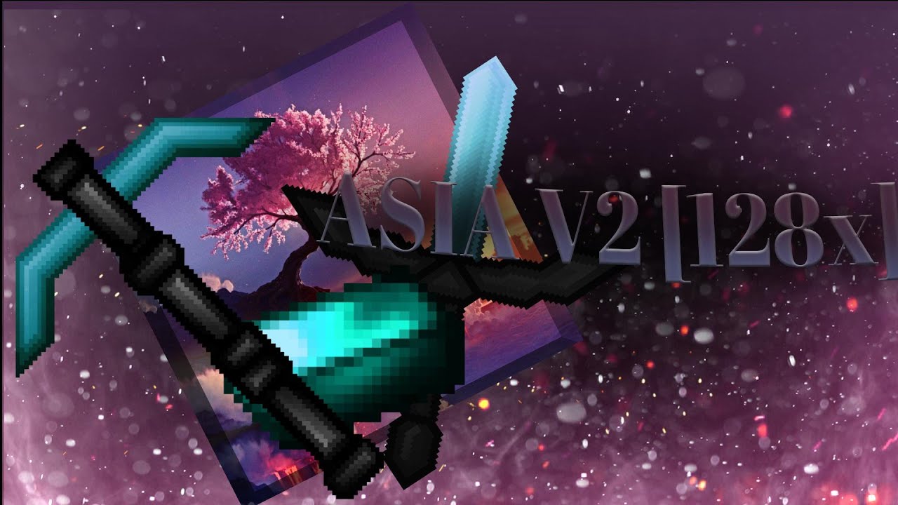 Asia v2 [128x] MCBE PvP Texture Pack (1.19+) | FPS BOOST Best Mcpe PVP ...