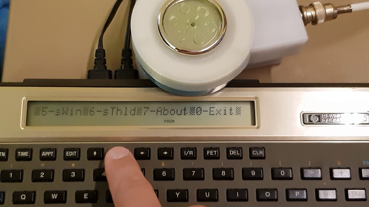 Ludlum 2200-12 controlled by HP-75C - YouTube