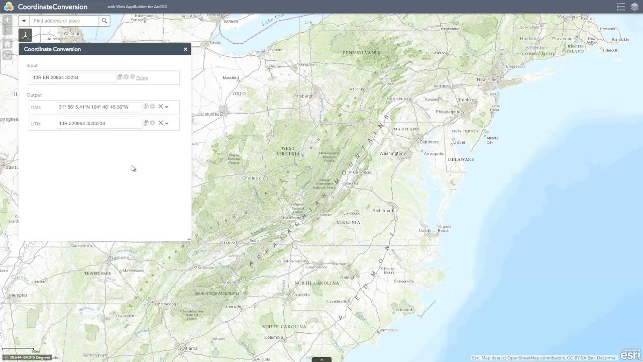 Military Tools for ArcGIS in Web AppBuilder: Using Coordinate ...