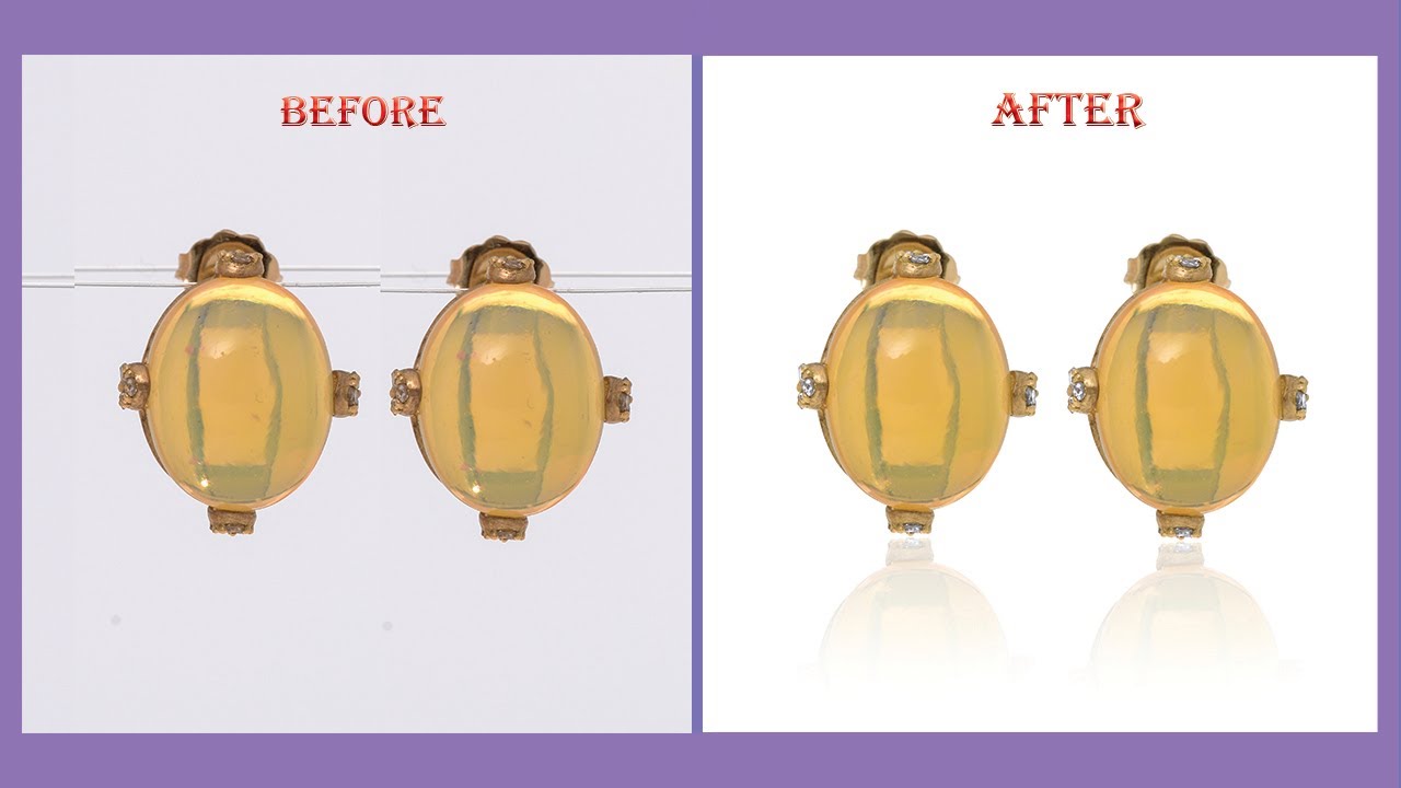 Simple Earring Retouching in Yellow Gold. - YouTube
