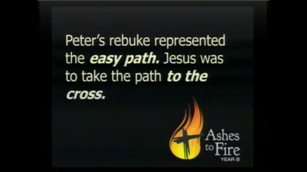 Jesus' Rebuke Of Peter - YouTube