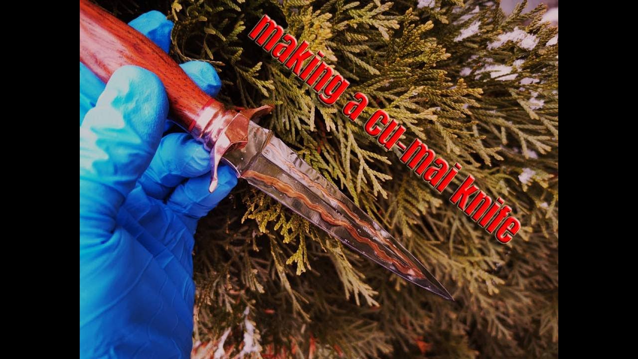 cu-mai dagger second billet, made by hand, cu-mai knife, steel and ...