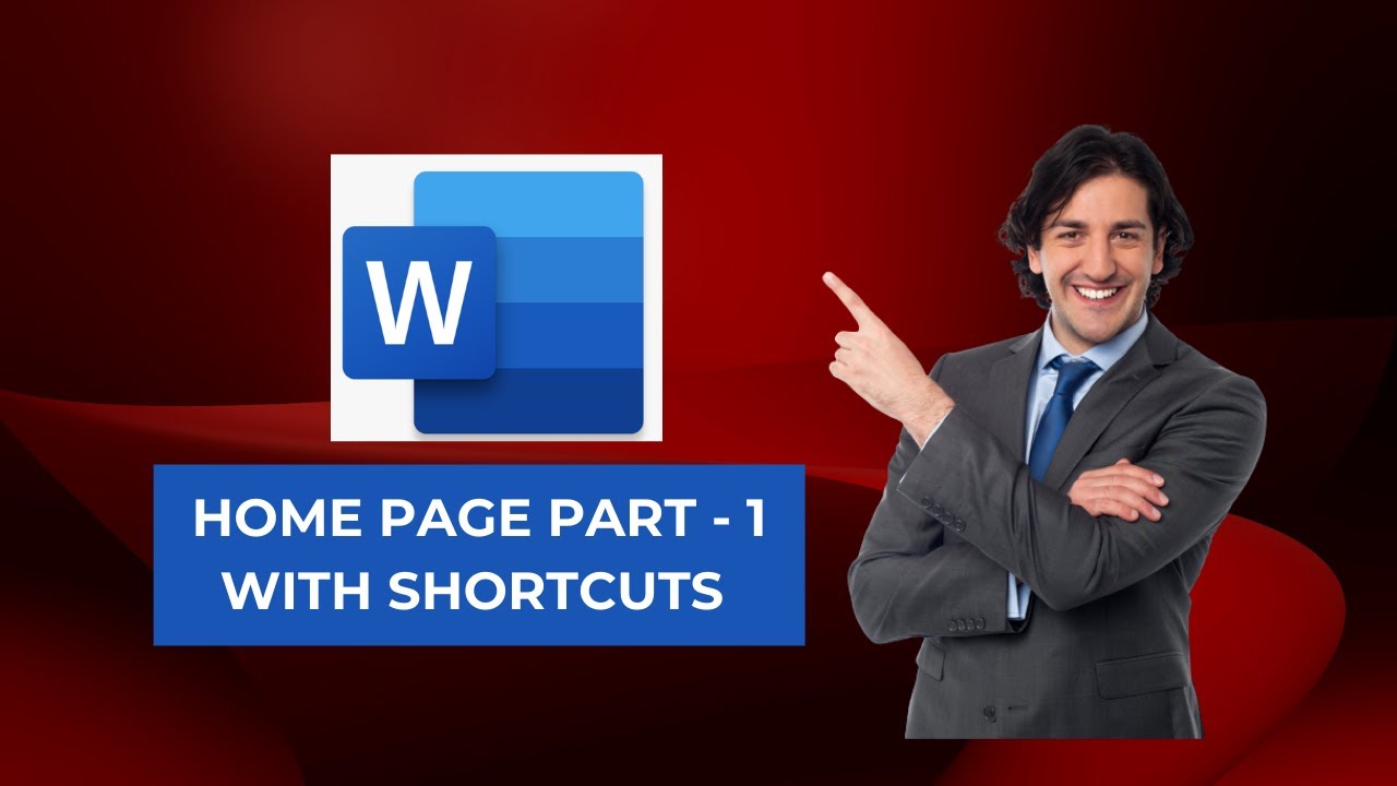 MS WORD HOME PAGE TUTORIAL PART-1 (English) - YouTube