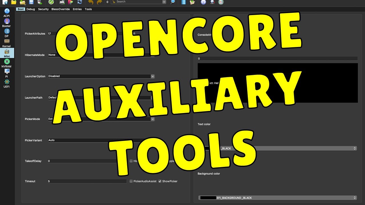 OC AUXILIARY TOOLS - NOVO EDITOR DE CONFIG DO OPENCORE MULTIPLATAFORMA ...