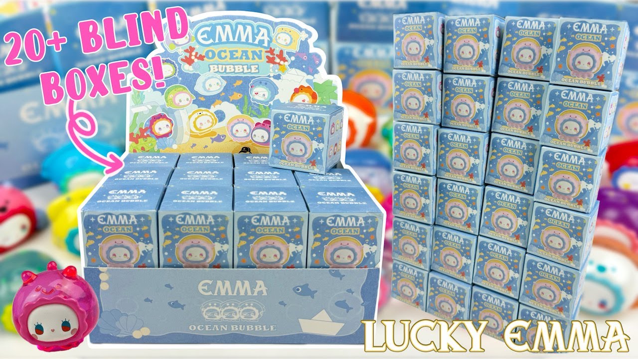 Let's Open 20+ Emma Ocean Bubble Blind Boxes! LUCKY EMMA MINI BEANS ...