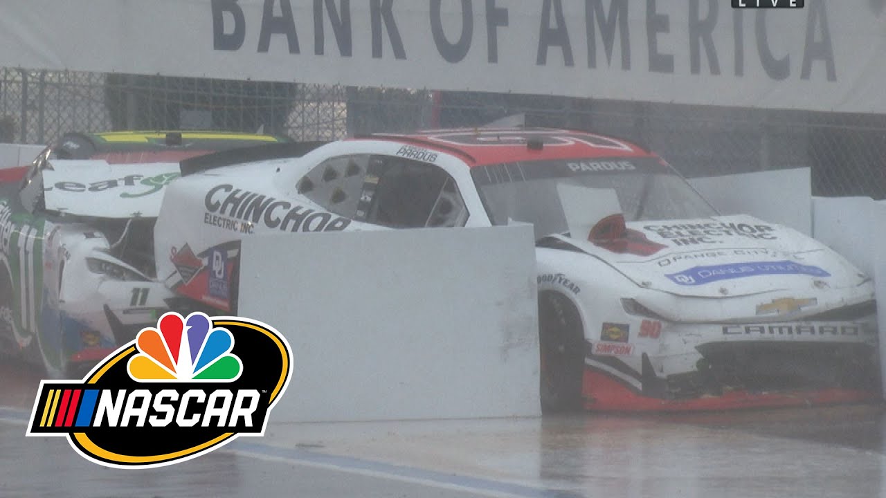 Multi-car wreck on rainy Charlotte Roval brings out caution on Xfinity ...