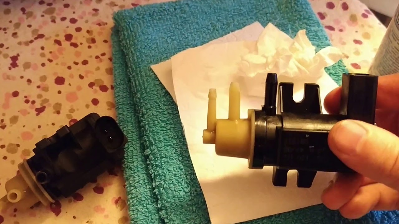Vacuum ventil n75 vw golf 2.0 TDI mk 5 vs mk 6 cleaning part 1 - YouTube