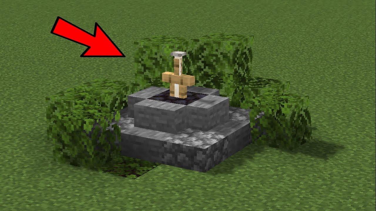 How to build a Sword stuck in stone in Minecraft.... - YouTube