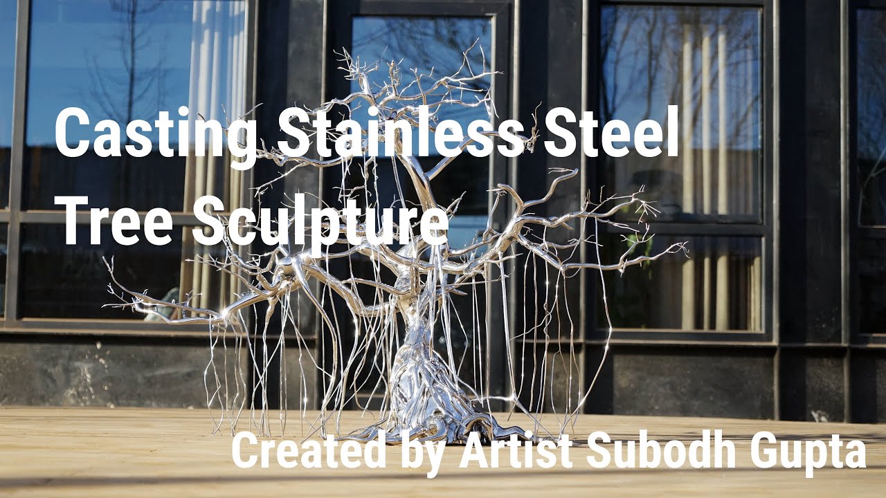 Casting Stainless Steel Tree Sculpture - YouTube